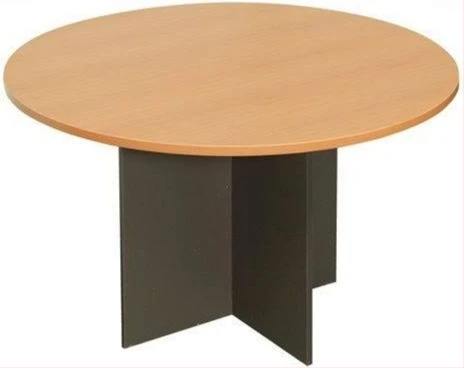 Round Conference Table/ Boardroom Table 4 People 120cm - Beech ...