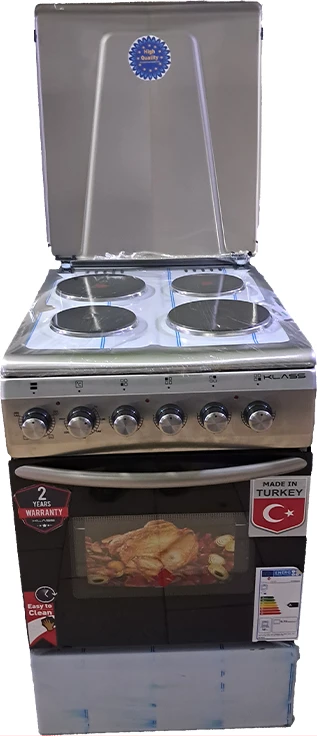 KLASS Full Electric Cooker 50x60cm, 4 Electric Plates, Electric Oven ...